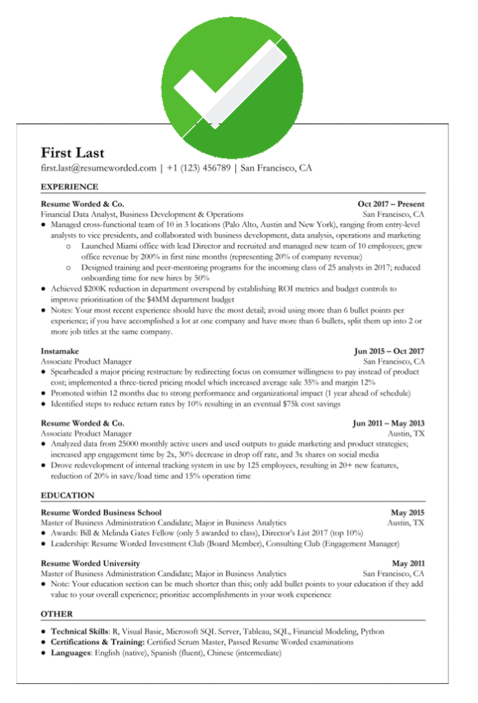 ATS Format Resume - UMS Healthcare College