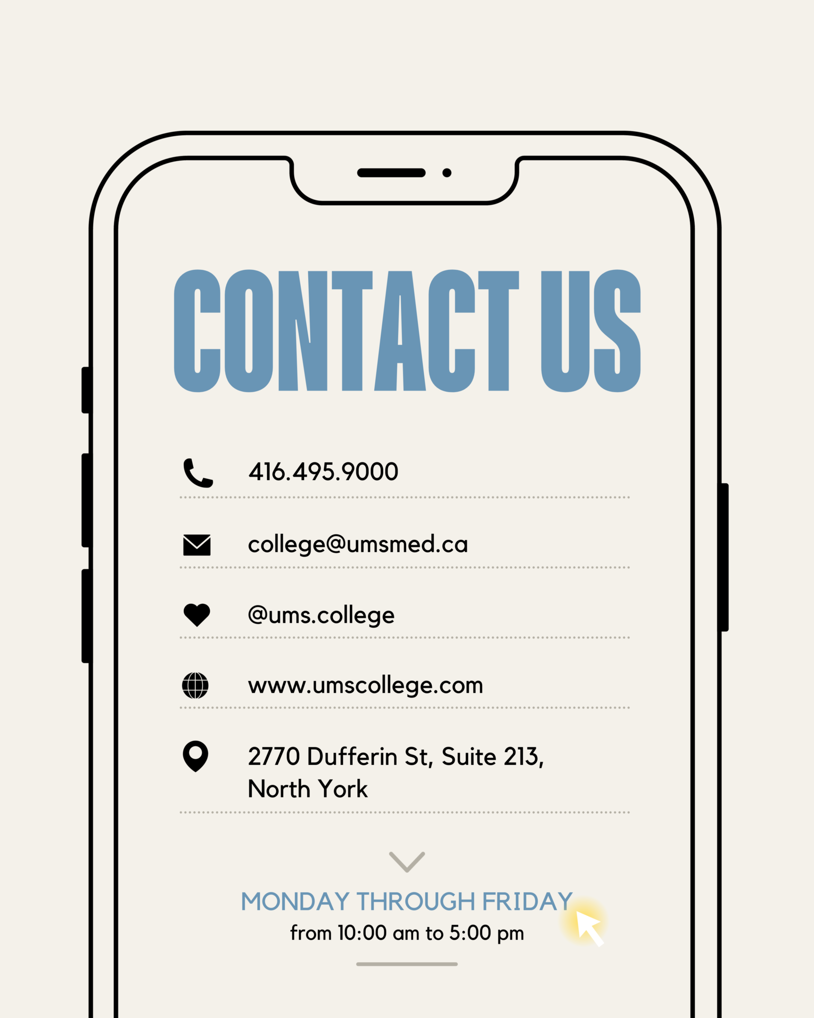 Contact Us - UMS Healthcare College